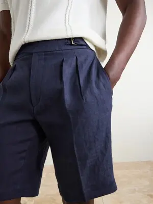 Anderson & Sheppard Gurkha Straight-leg Wool-blend Shorts