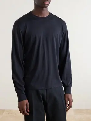 TOM FORD Slim-fit Lyocell And Cotton-blend Jersey T-shirt - Black