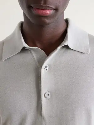 TOM FORD Cashmere And Silk-blend Polo Shirt