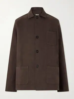 Massimo Alba Florida Cotton-blend Moleskin Overshirt - Brown