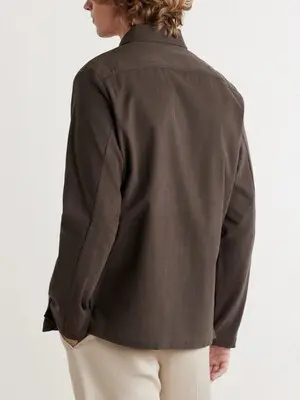 Massimo Alba Florida Cotton-blend Moleskin Overshirt