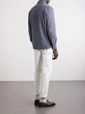 Brunello Cucinelli Denim Shirt - Gray