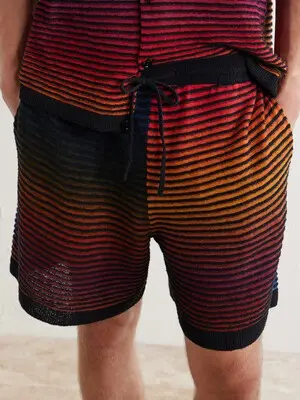 Loewe Striped Knit Shorts