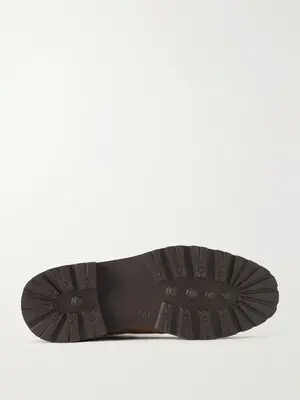 Canali Suede Lace-up Combat Boots