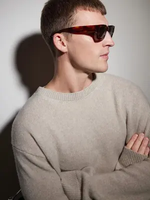 Oliver Spencer Edition 6 Square-frame Sunglasses