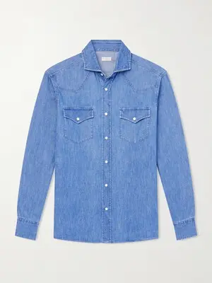 Brunello Cucinelli Denim Shirt - Blue