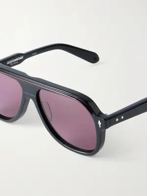 JACQUES MARIE MAGE Rocky Mountain Featherbed Teewinot Aviator Sunglasses