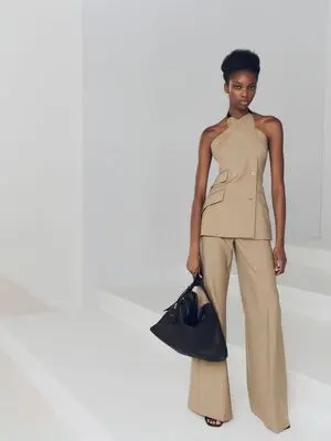 Max Mara Wool And Silk Poplin Sleeveless Jacket