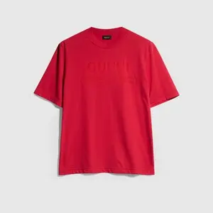 Gucci Cotton Jersey T-shirt With Devoré Detail - Red