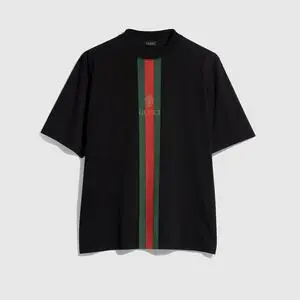 Gucci Cotton Jersey T-shirt With Print - Black