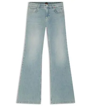 BOSS Flared-leg Jeans In Light- Denim - Blue