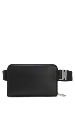 Hugo Crossbody Bag With Brushed Silver Hardware