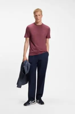 BOSS Regular-fit Cotton T-shirt With Modern Logo
