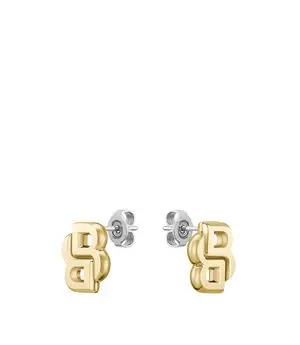 BOSS Jewelry Gold-tone Earrings With Double B Monogram - Assorted Pre Pack