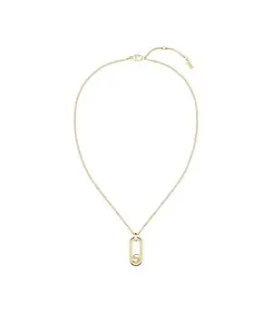 BOSS Gold-tone Chain Necklace With Double B Monogram Pendant - Assorted Pre Pack