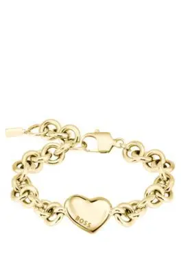 BOSS Gold-tone Bracelet With Heart