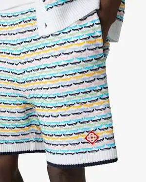 Casablanca Crochet Tuck Stitch Shorts