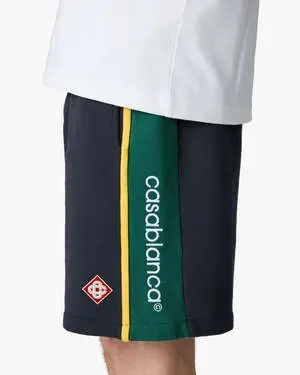 Casablanca Navy & Panelled Sweatshorts
