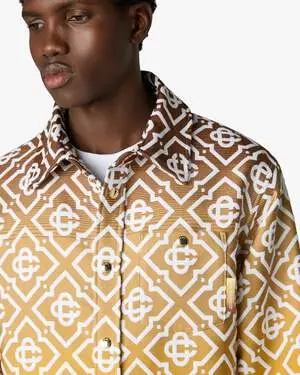 Casablanca Beige Gradient Monogram Shacket
