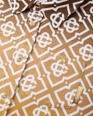 Casablanca Beige Gradient Monogram Shacket