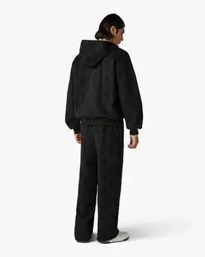 Casablanca Applique Monogram Zip-up Hooded Sweatshirt