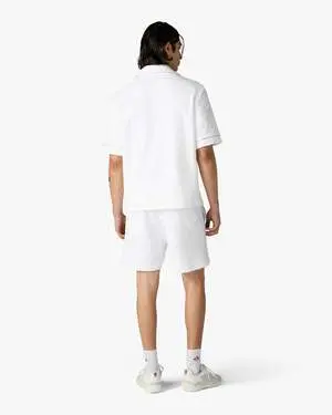 Casablanca White Towelling Monogram Short Sleeve Shirt