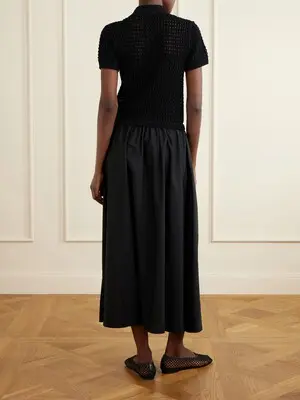 Polo Ralph Lauren Crochet Cotton-poplin Maxi Dress