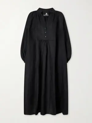 LES VACANCES D’IRINA Sea Maxi Dress - Black