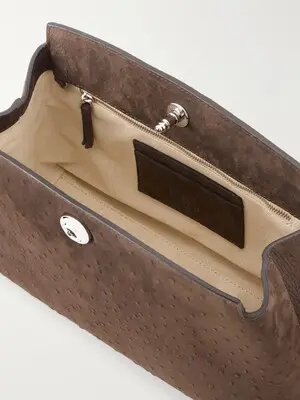 LIFFNER Pushlock Leather Pouch - Brown