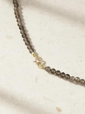 Jia Jia 14k Gold Smoky Quartz And Citrine Necklace - Yellow