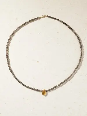 Jia Jia 14k Gold Smoky Quartz And Citrine Necklace - Yellow