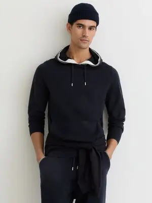 REISS Falmer Wool Tipped Hoodie