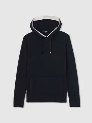REISS Falmer Wool Tipped Hoodie