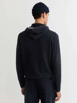 REISS Falmer Wool Tipped Hoodie