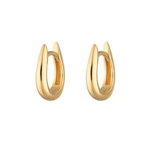 SCREAM PRETTY Rhodium-plated Sterling Claw Huggie Earrings - Gold