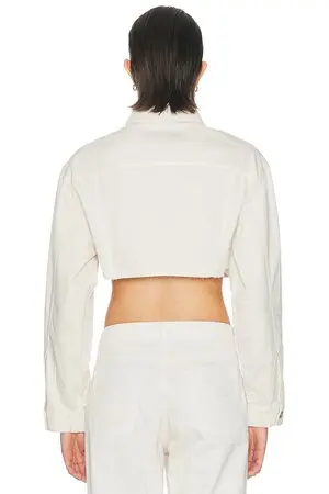 Miu Miu Denim Jacket In White