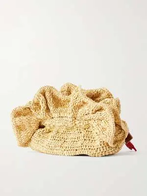 AQUAZZURA Paradise Mini Raffia Bag - Neutral