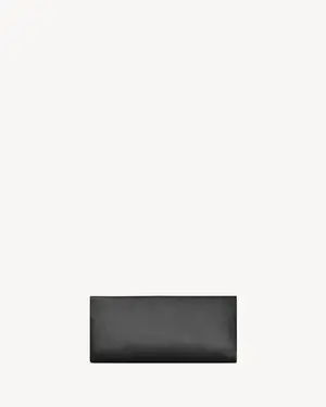 Saint Laurent Evening Soft Clutch In Satin - Black