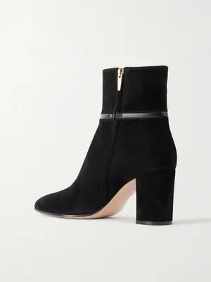 GIANVITO ROSSI 70 Suede Leather Boots