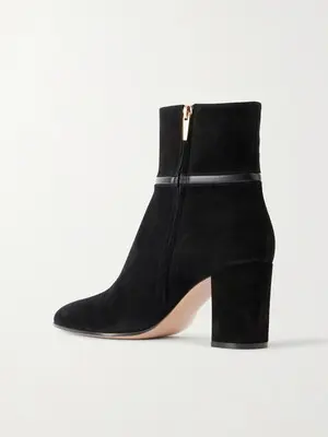 GIANVITO ROSSI Suede Zip-up Ankle Boots