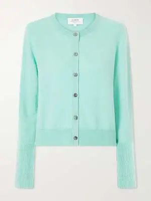 LA LIGNE Cashmere Cardigan - Light Blue