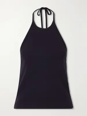LA LIGNE Ribbed Jersey Halterneck Tank