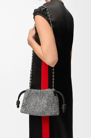 Loewe Mini Flamenco Purse In Beads And Nappa Lambskin