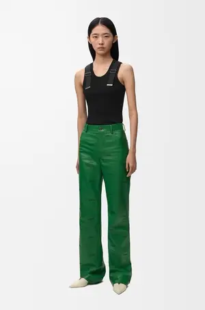 Loewe Tank Top In Stretch Cotton - Black