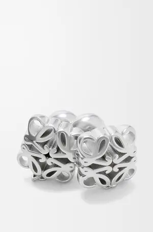 Loewe Anagram Bombé Chain Earrings In Sterling - Silver