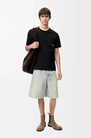 Loewe Relaxed Fit T-shirt In Cotton - Black
