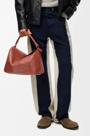 Loewe Large Puzzle Bag In Nappa Lambskin - Tomette