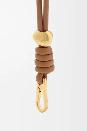 Loewe Wristlet In Leather Skin - Mocha