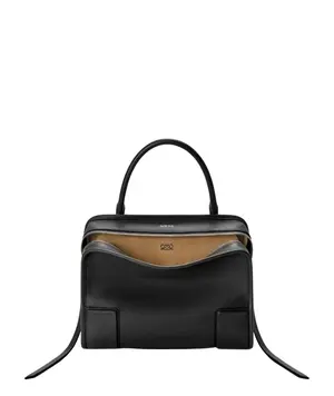 Loewe Medium Amazona Bag In Soft Calfskin - Black