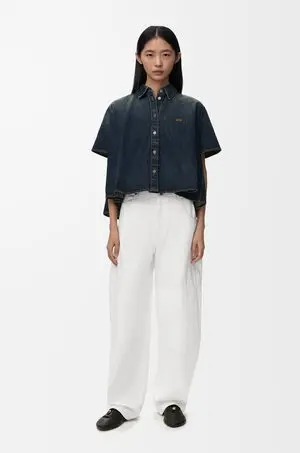 Loewe Jeans In Denim - White